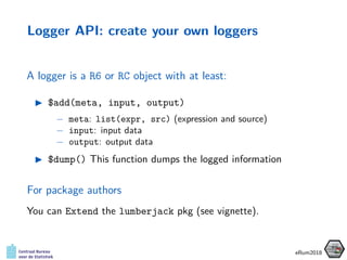 Loging changes in data with lumberjack | PPT