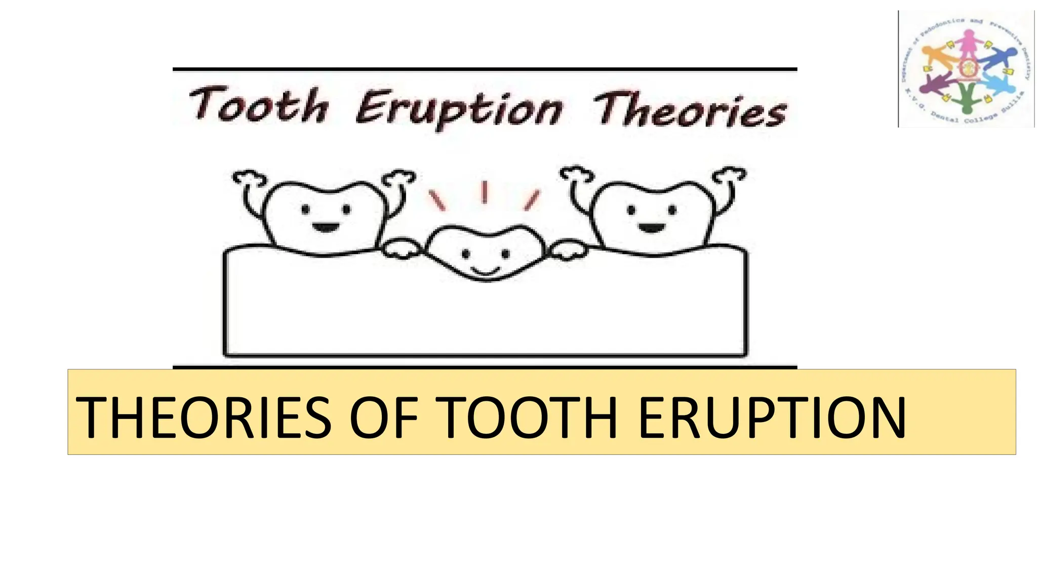 Eruption of tooth and theories of eruption in primary tooth | PPTX