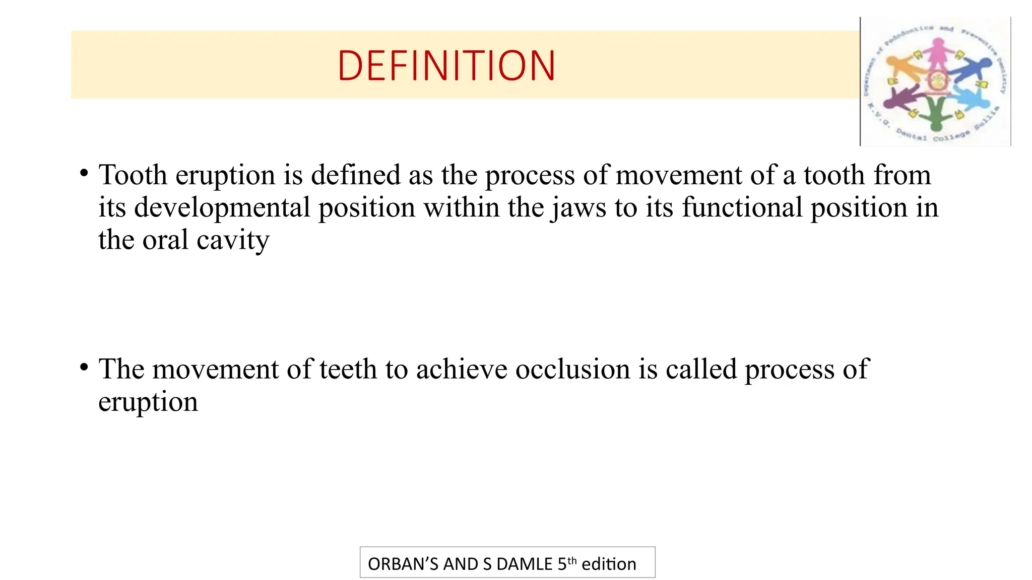 Eruption Of Tooth And Theories Of Eruption In Primary Tooth Ppt