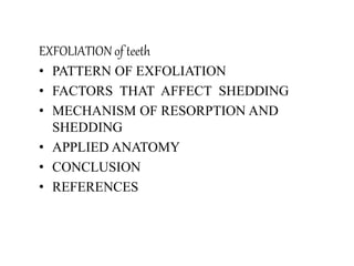 Deciduous and permanent teeth Eruption time and shedding | PPTX