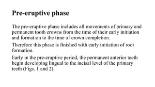 eruption and shedding of teeth.pptx | Dental Health | Diseases and ...