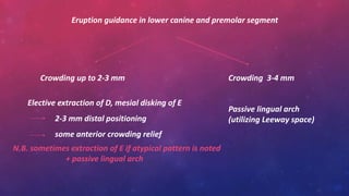 Eruption guidance of the developing dentition.pptx | Dental Health ...