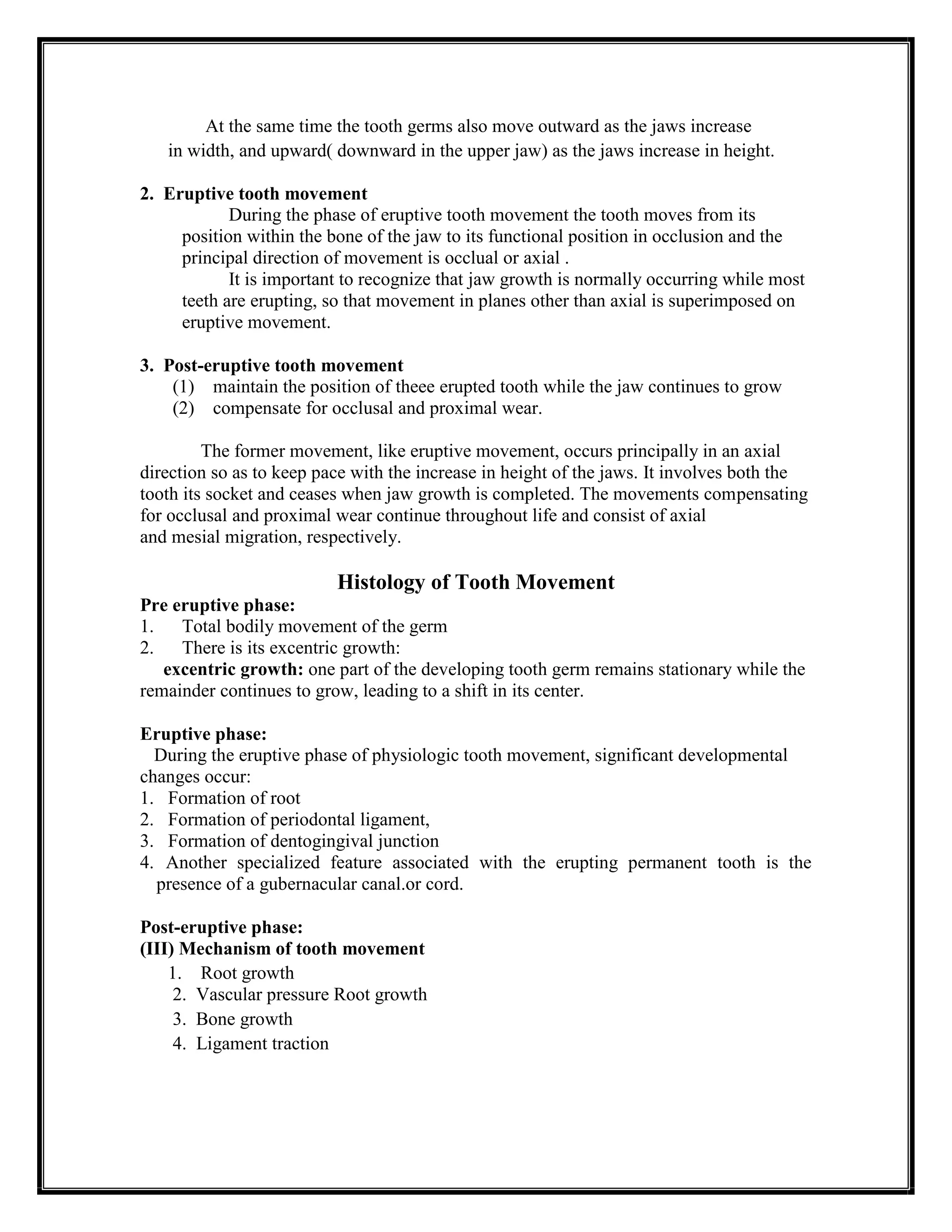 Eruption & Shedding of Deciduous TEETH | PDF