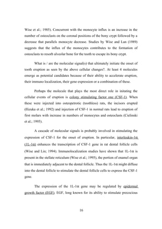 Eruption of teeth | DOC