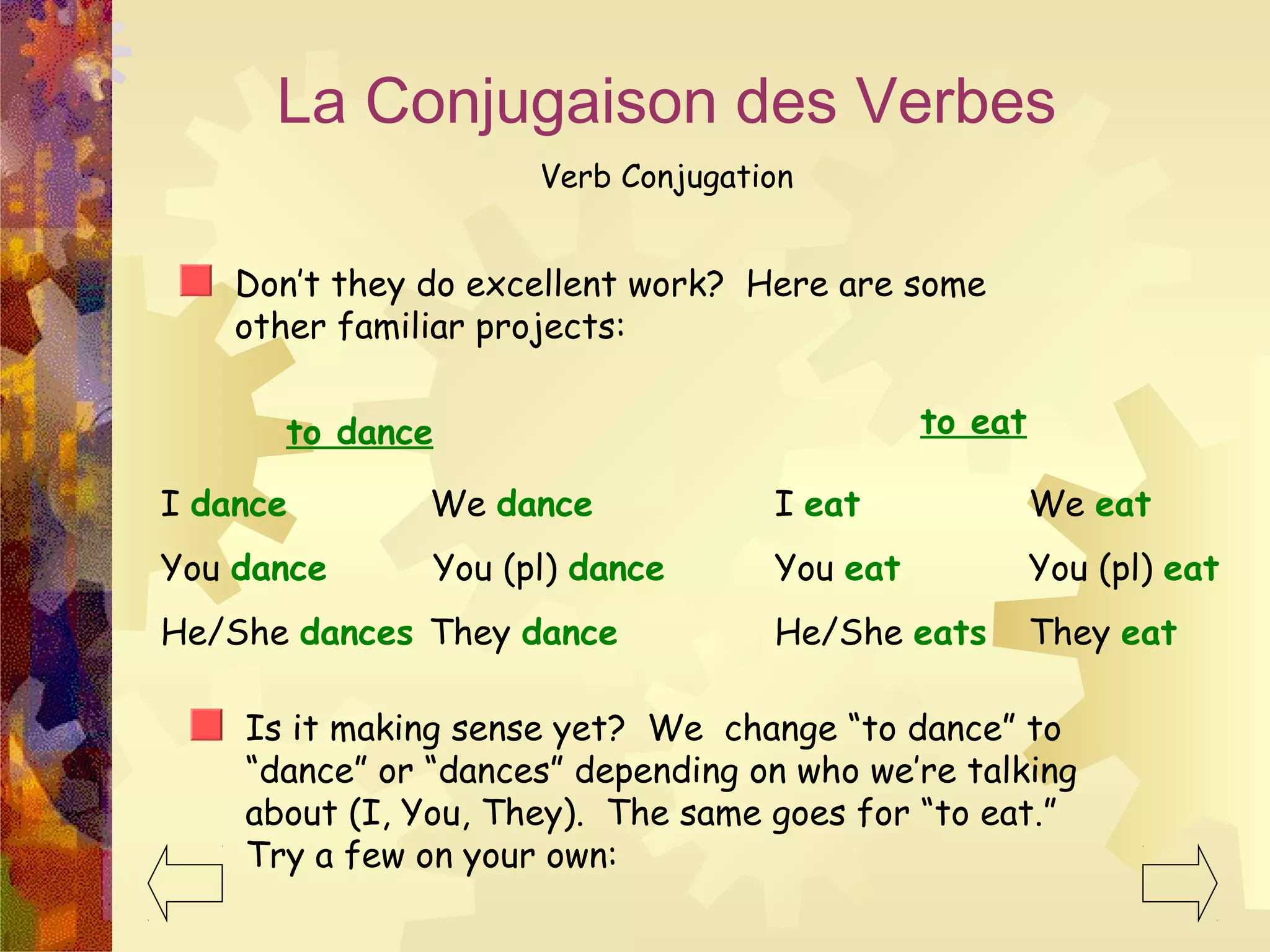 Er verbs | PPT