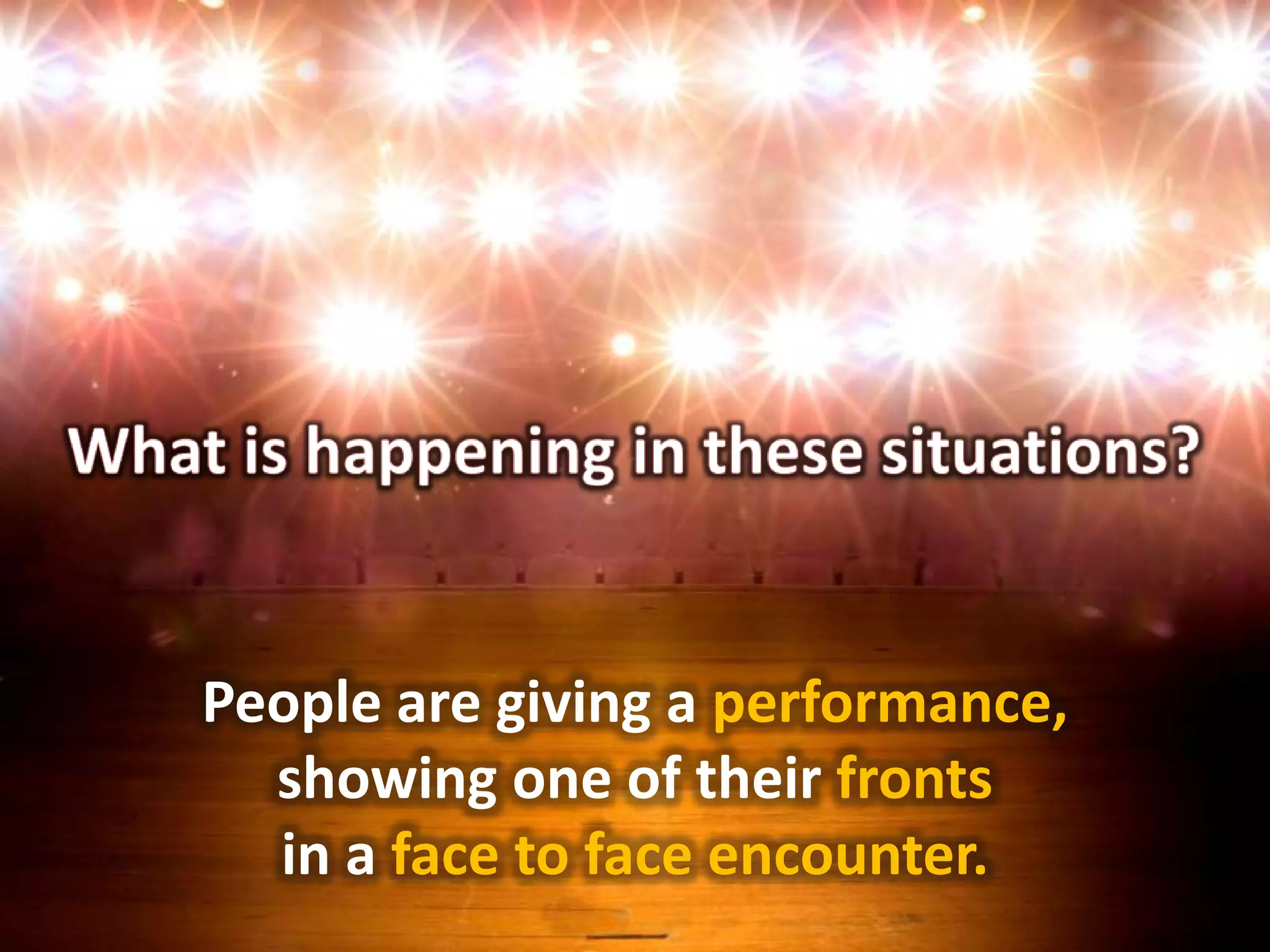 Erving Goffman - Dramaturgical Approach Presentation | PPTX