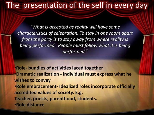 Erving Goffman - Dramaturgical Approach Presentation | PPTX