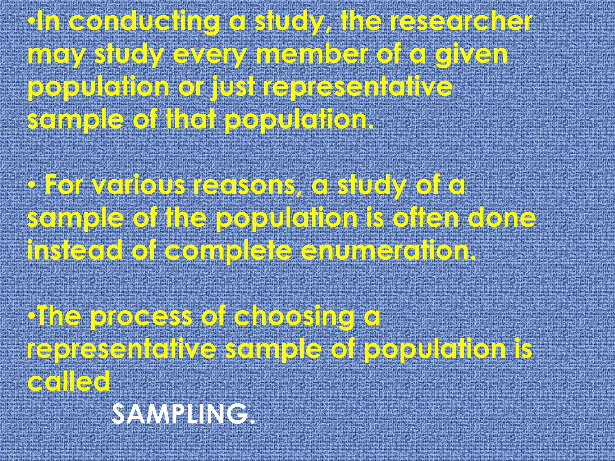 Sampling in Educational Research Writing | PPT