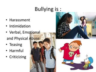 Erwc period 2 bullying powerpoint melissa and ashly new conclusion | PPT