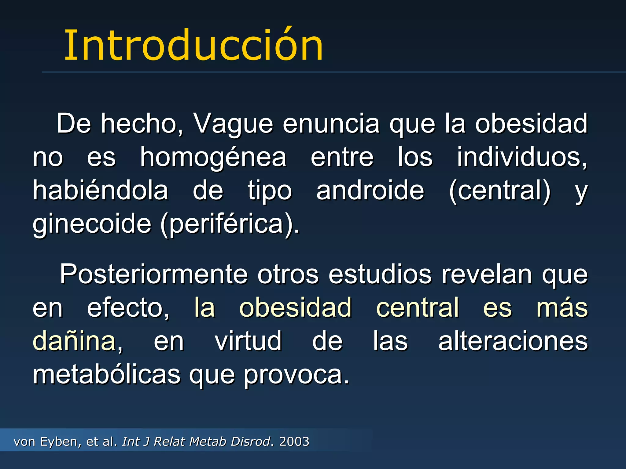 Erwin. obesidad, inflamación y enfermedad cv | PPT