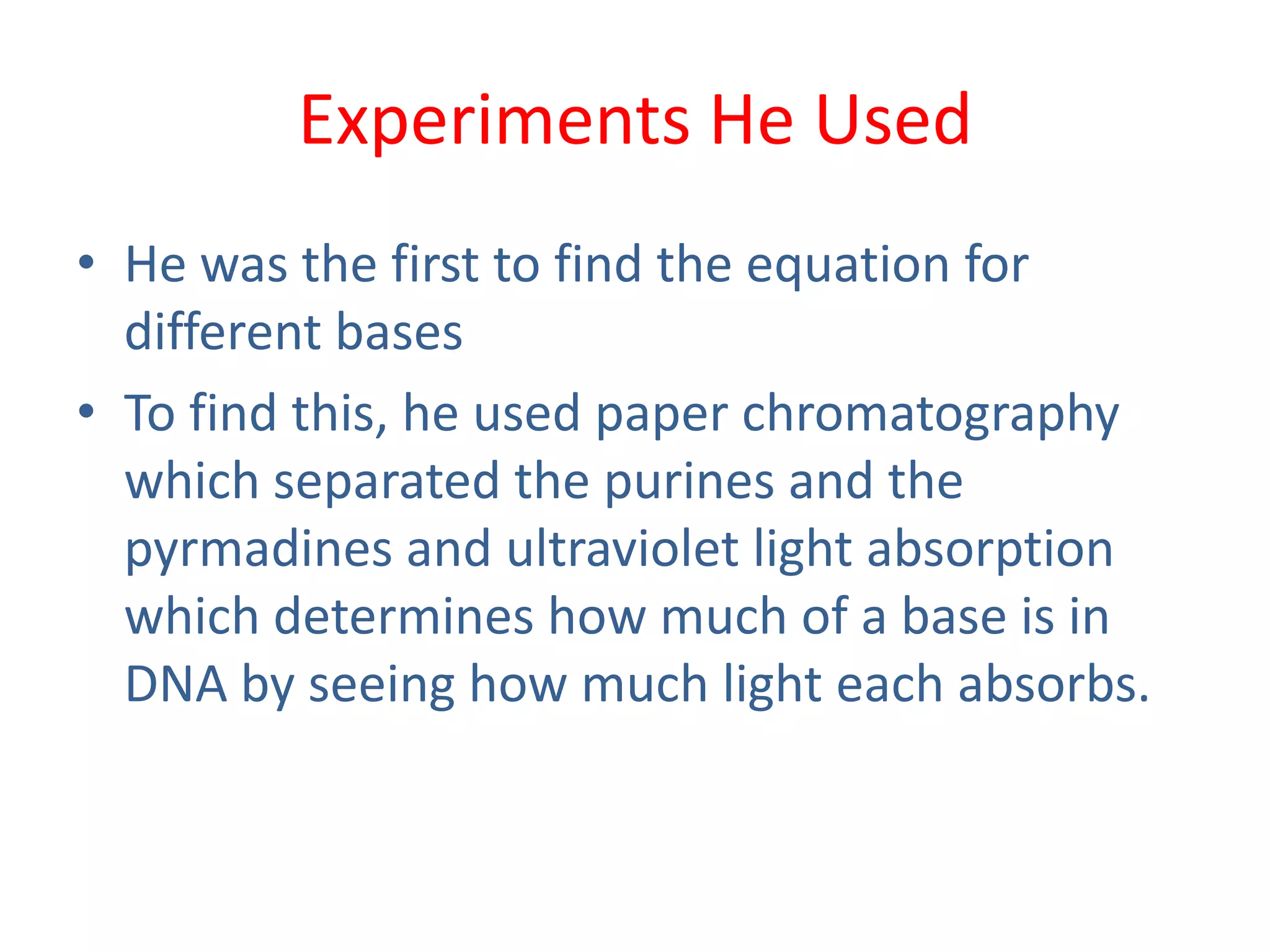 Erwin chargaff | PPTX