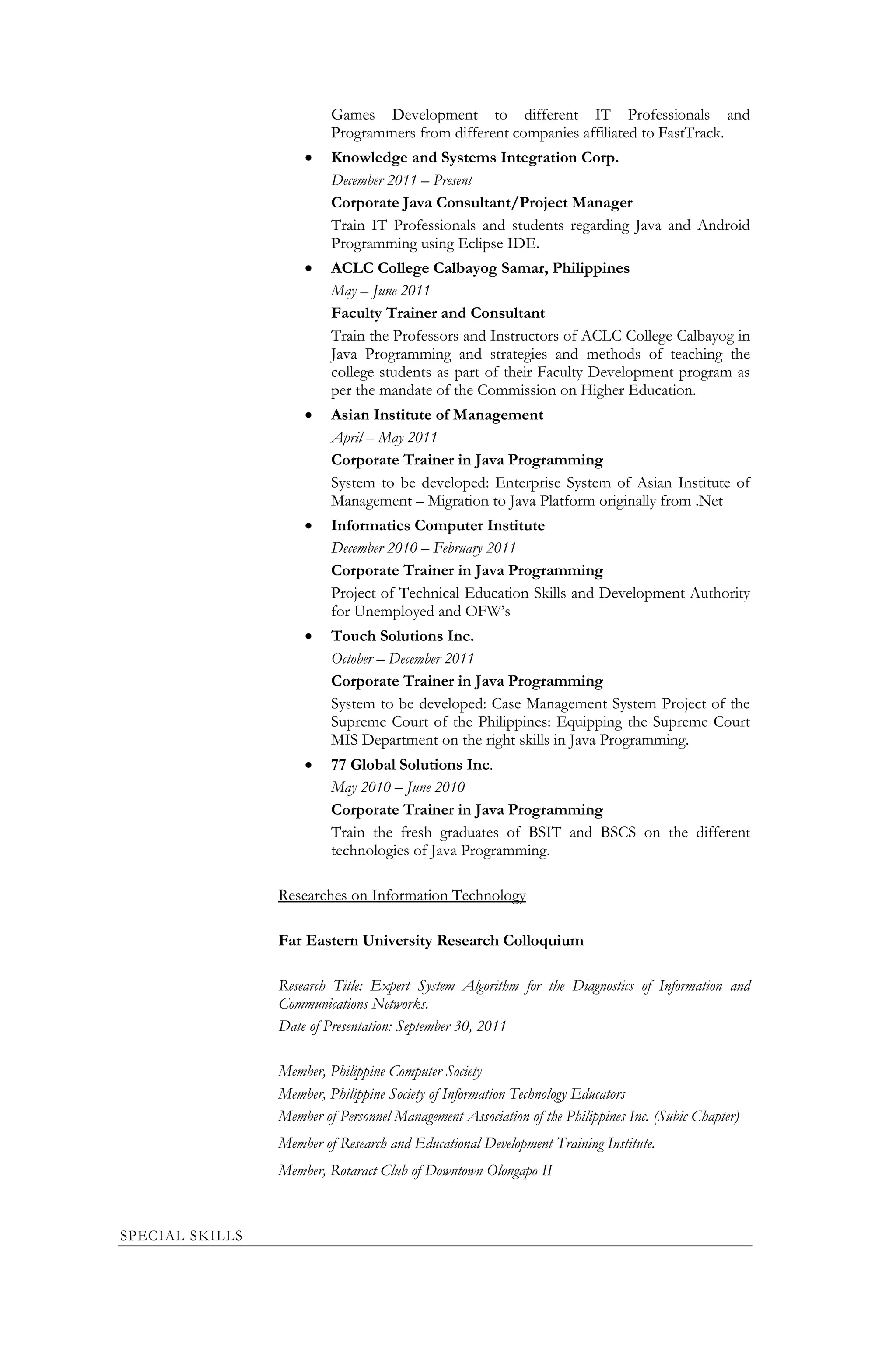 Erwin Globio - Resource Speaker and Thesis Writer.doc