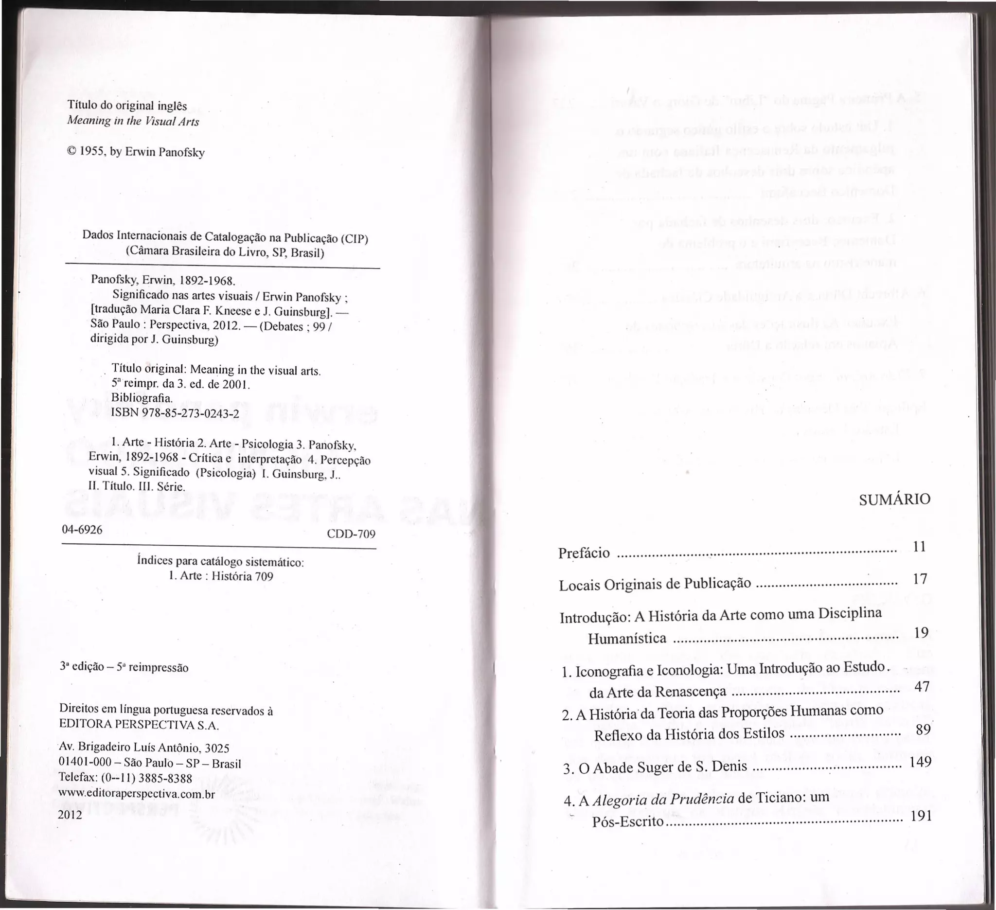 Erwin panofsky - iconografia e iconologia | PDF