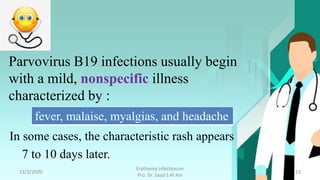 Erythema infectiosum (fifth disease) | PPTX | Blood Disorders ...
