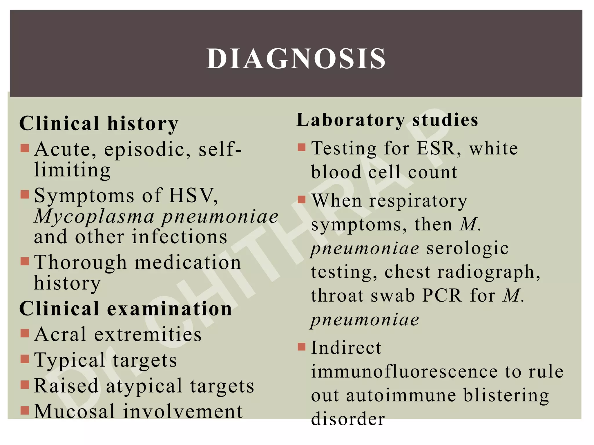 Erythema multiforme Dr Chithra P | PPT