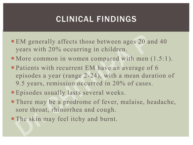 Erythema multiforme Dr Chithra P | PPT