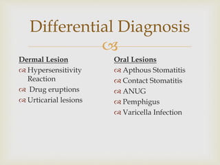 Erythema Multiforme Differential