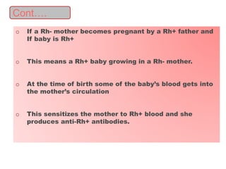 Erythroblastoses / Blood Diseases effect baby | PPT
