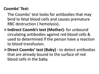 Erythroblastosis fetalis | PPTX