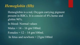 Erythrocytes / RBCs | PPT