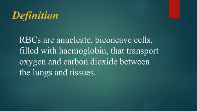Erythrocytes / RBCs | PPT