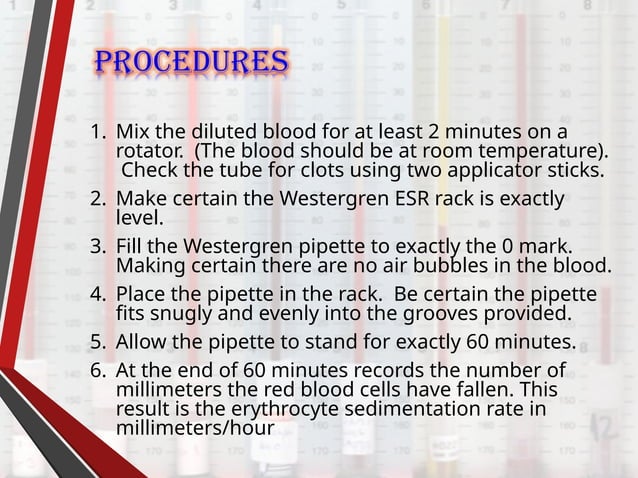 Hematology Erythrocyte-Sedimentation-Rate.ppt
