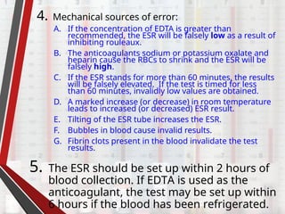 Hematology Erythrocyte-Sedimentation-Rate.ppt