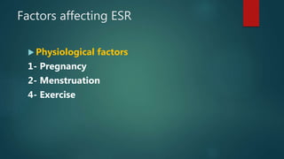 Erythrocyte sedimentation rate.and blood groups | PPT