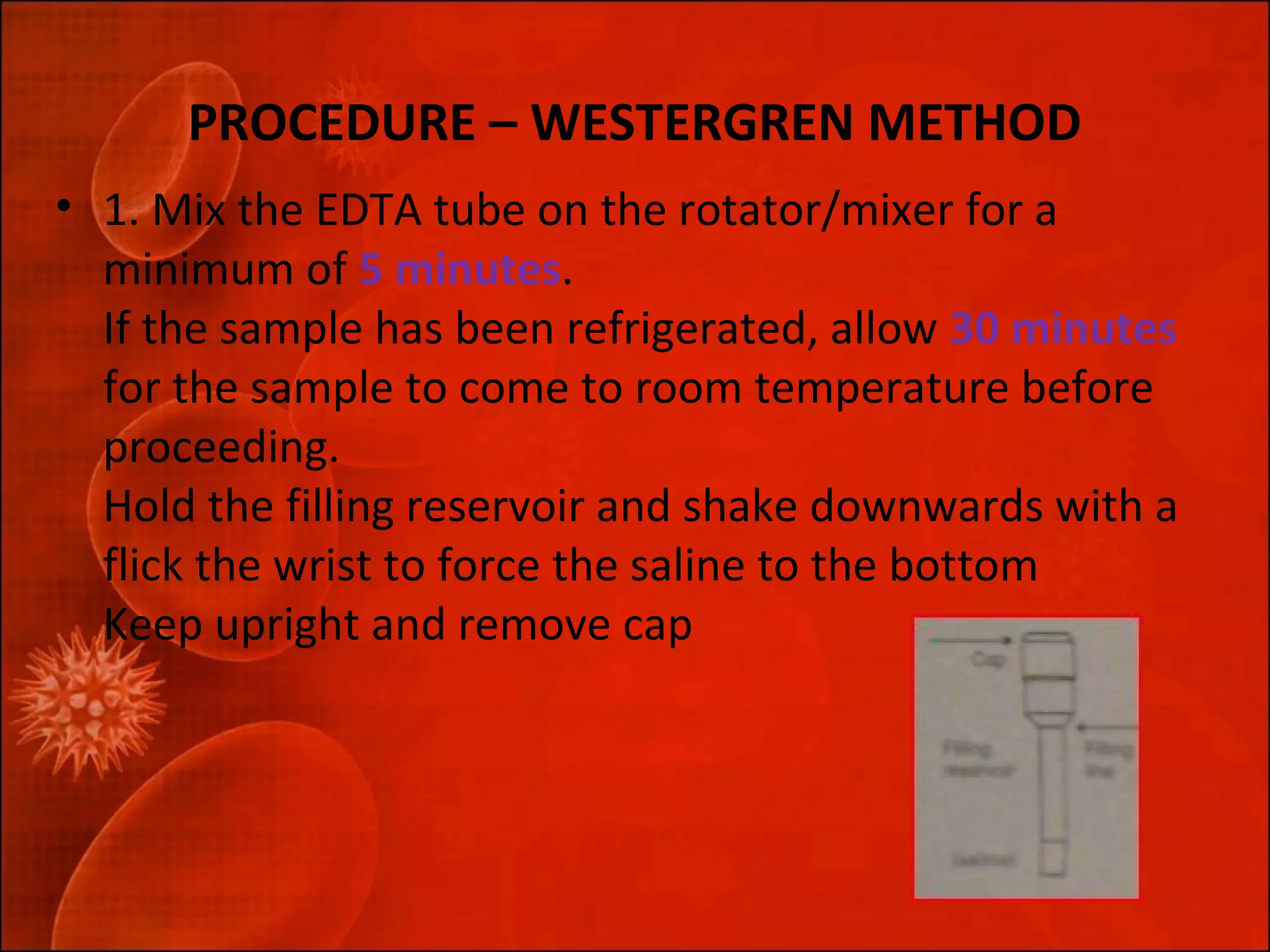 Erythrocyte sedimentation rate (esr) | PPT