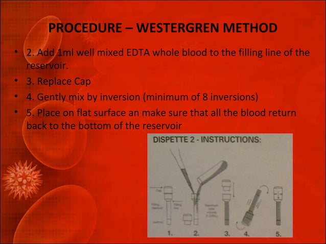 Erythrocyte sedimentation rate (esr) | PPT