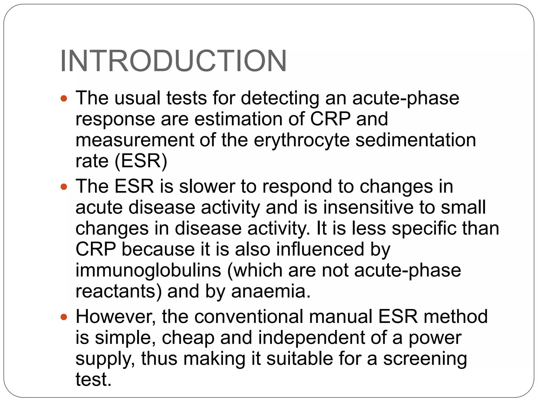 Erythrocyte sedimentation rate (ESR).pptx