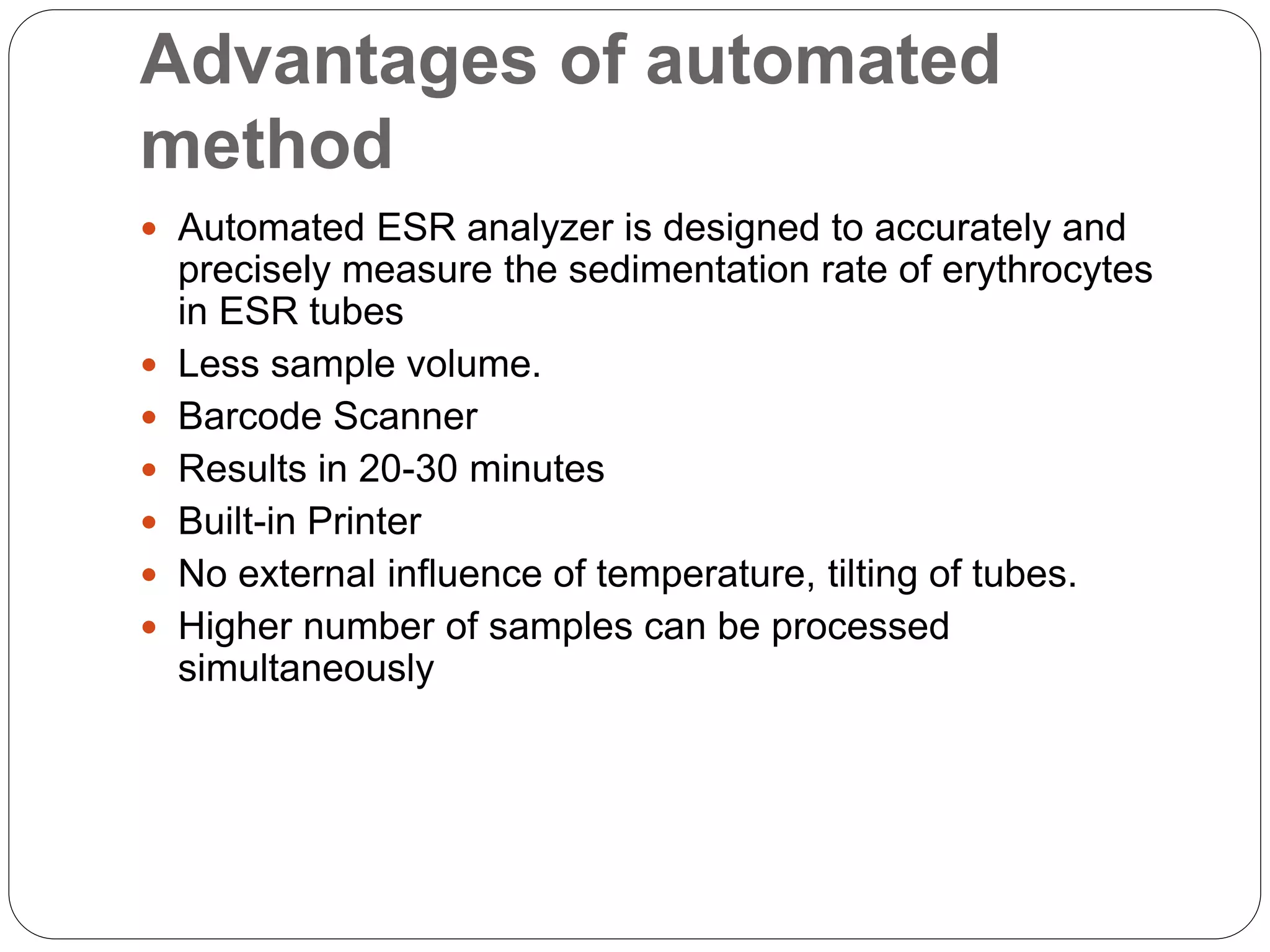 Erythrocyte sedimentation rate (ESR).pptx