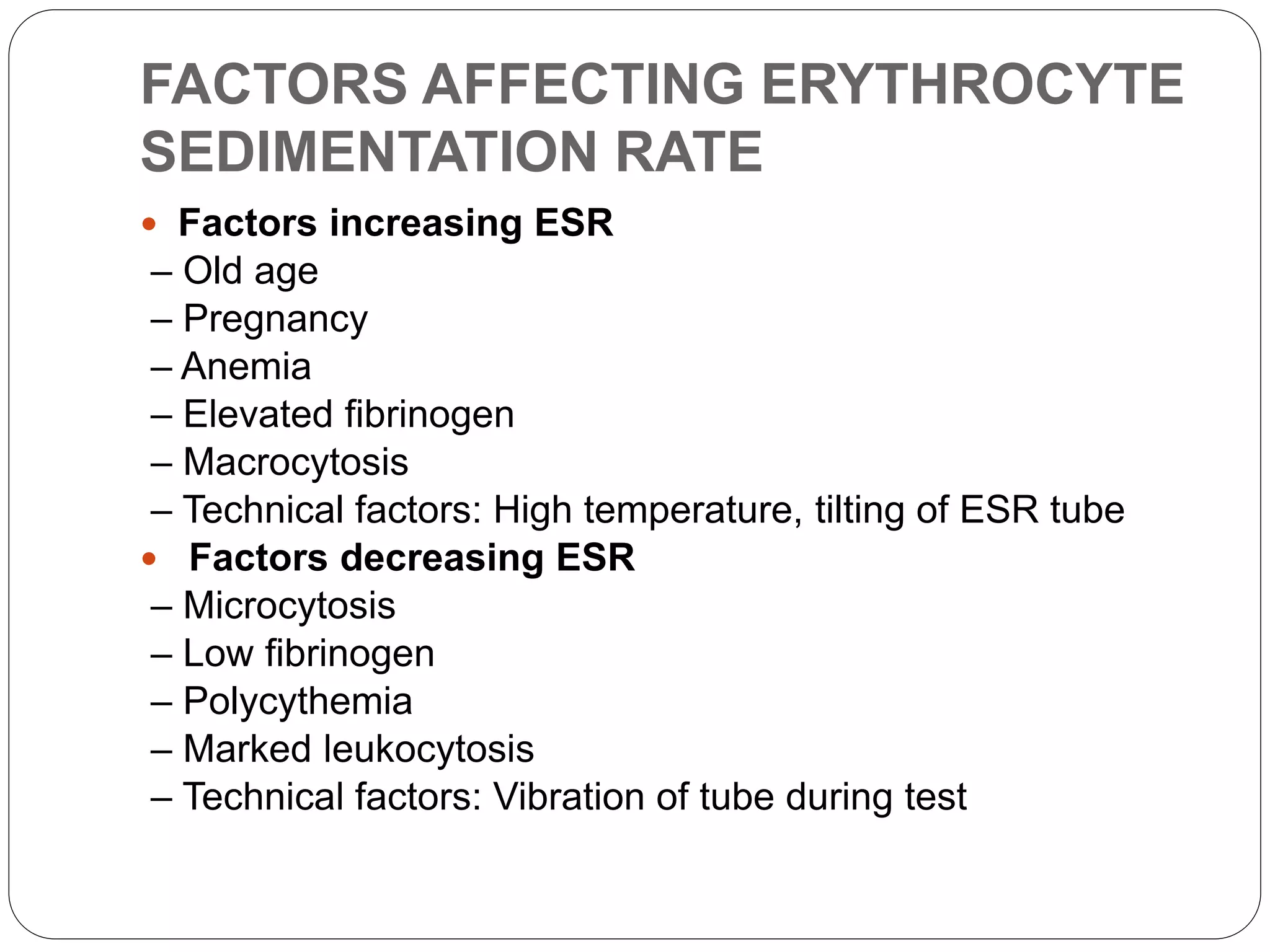 Erythrocyte sedimentation rate (ESR).pptx