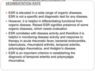 Erythrocyte sedimentation rate (ESR).pptx