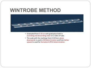 Erythrocyte sedimentation rate (ESR).pptx