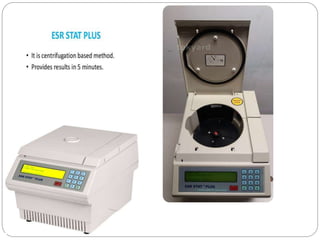 Erythrocyte sedimentation rate (ESR).pptx