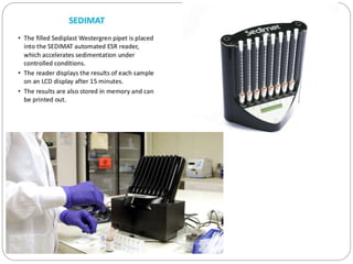 Erythrocyte sedimentation rate (ESR).pptx