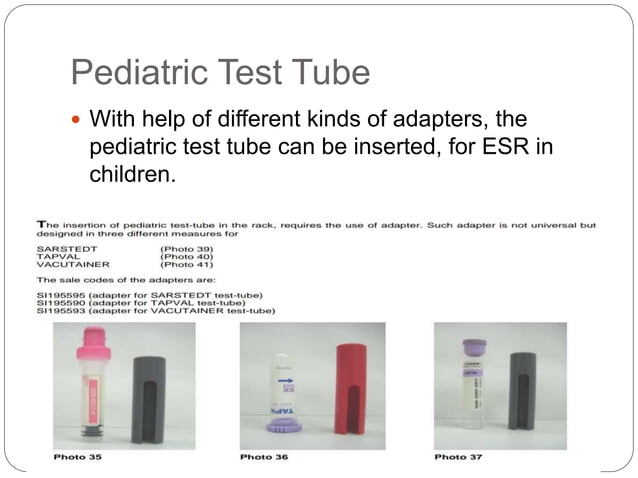 Erythrocyte sedimentation rate (ESR).pptx | Blood Disorders | Diseases ...