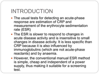 Erythrocyte sedimentation rate (ESR).pptx