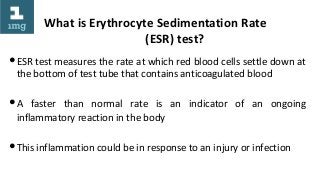 Erythrocyte sedimentation rate test