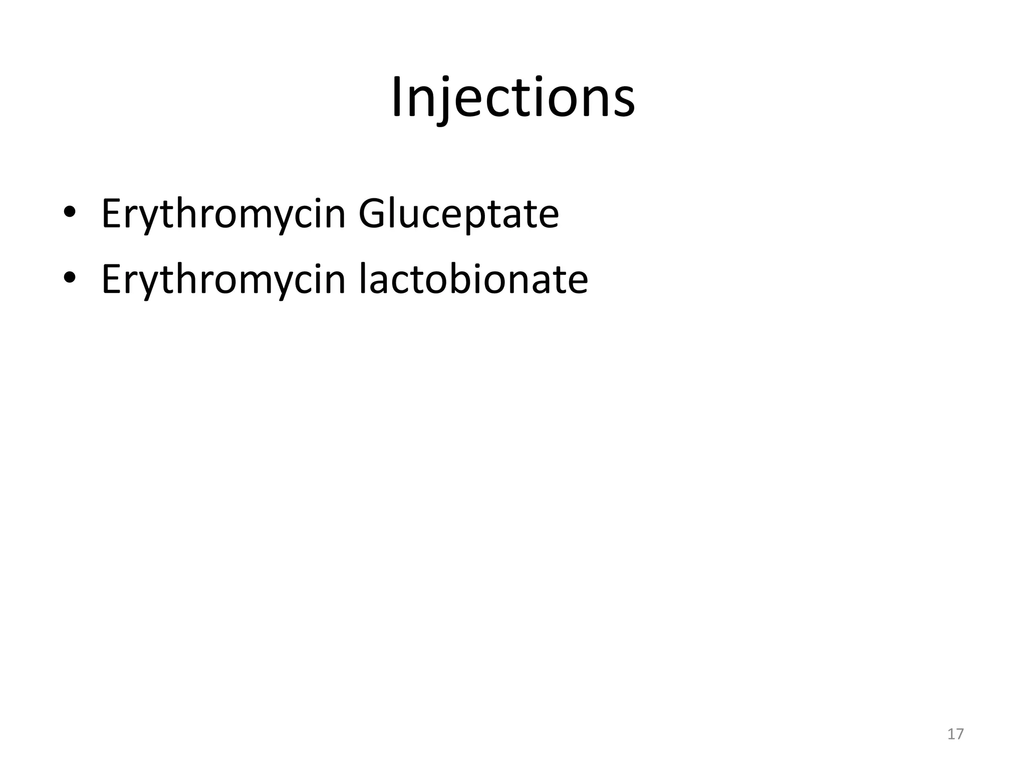 Erythromycin- Structure and Production | PPTX
