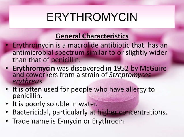 Erythromycin | PPTX