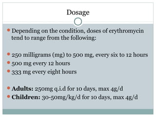 Erythromycin | PPT