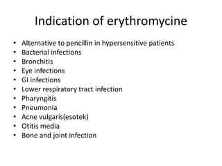 Erythromycin | PPTX