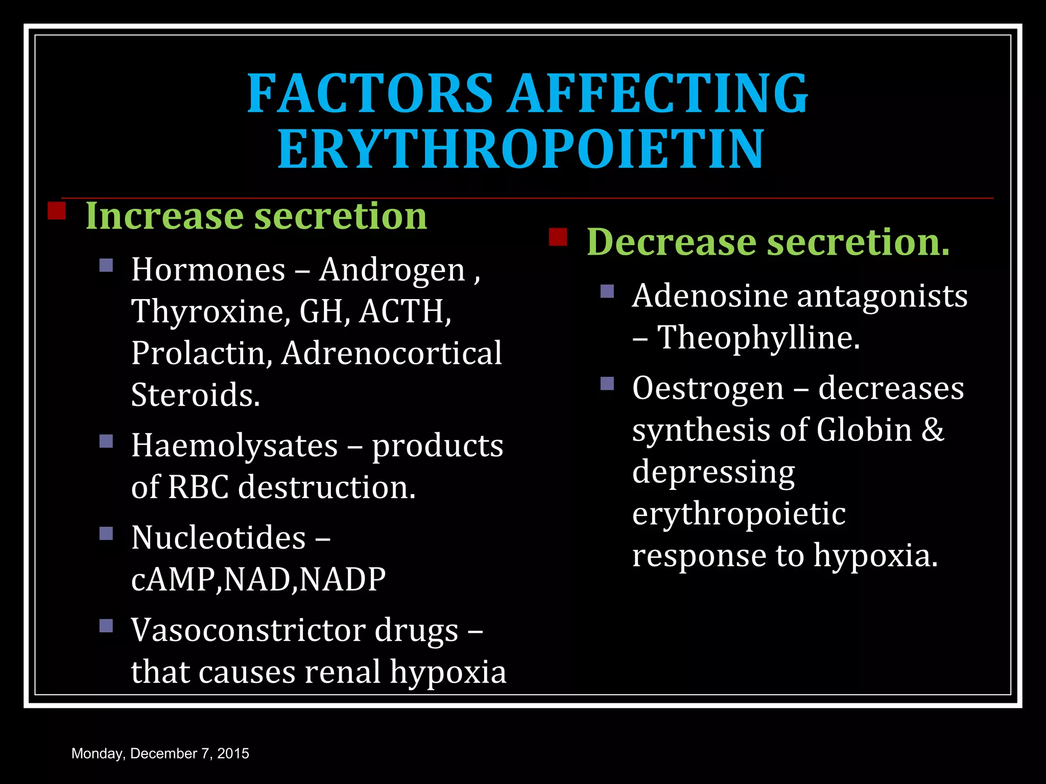 ERYTHROPOIESIS | PPT