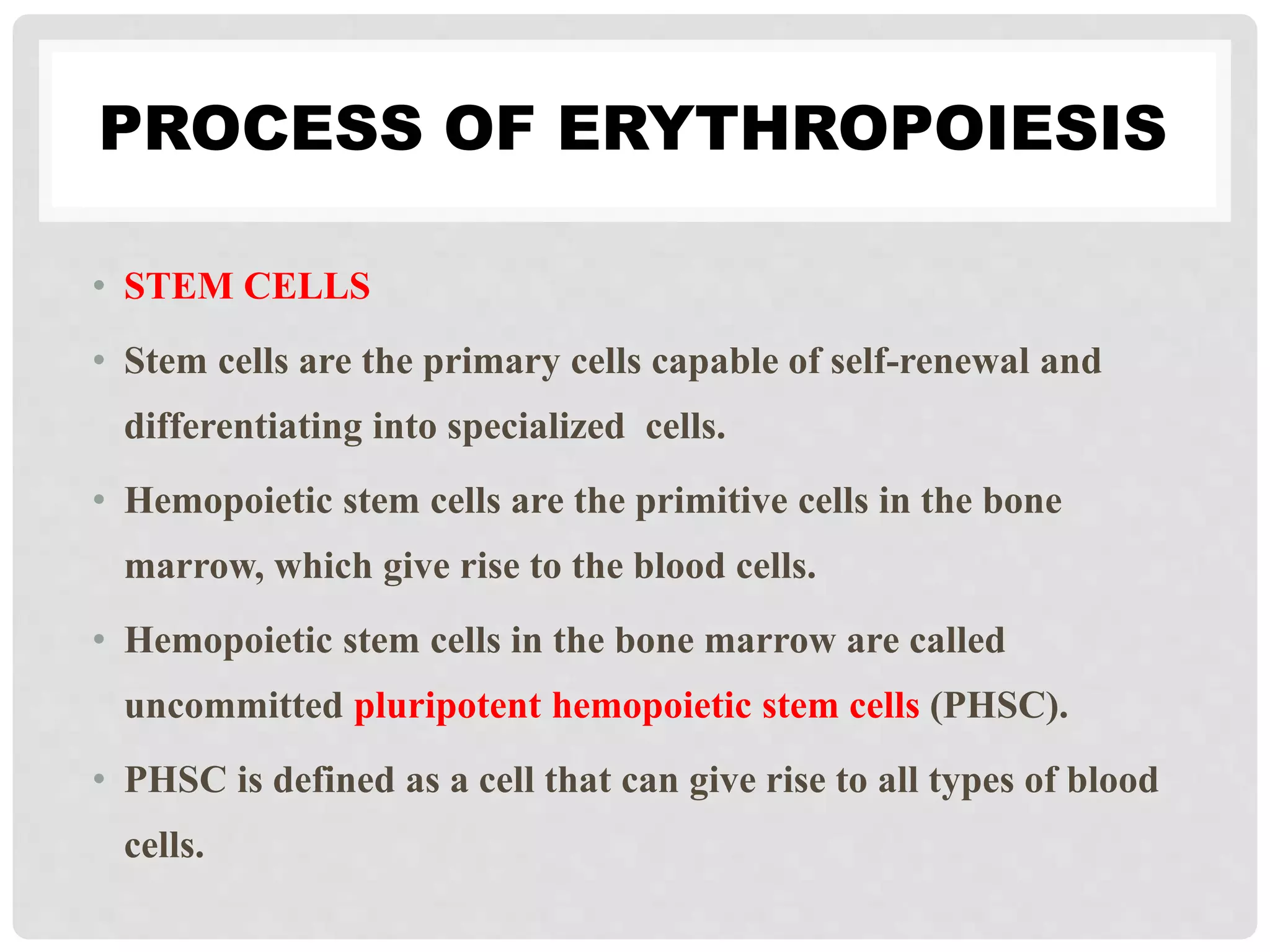 Erythropoiesis | PPTX