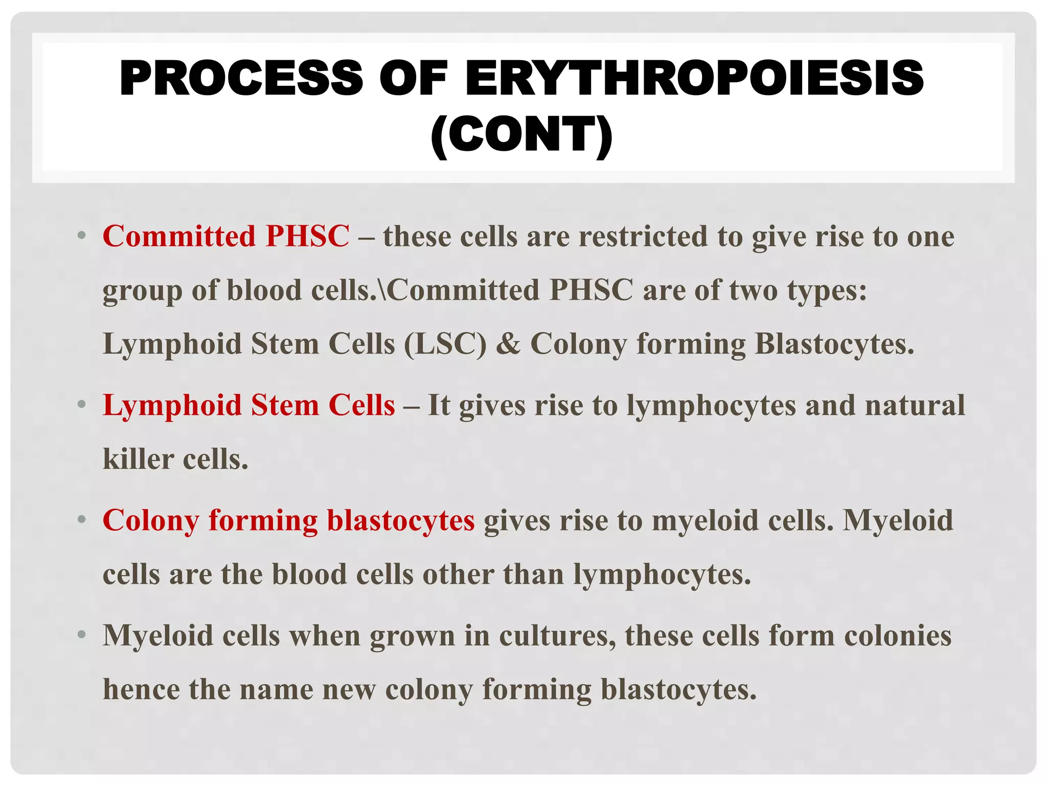Erythropoiesis | PPTX