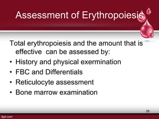 Erythropoiesis: a process of red blood cells formationpresentation.ppt