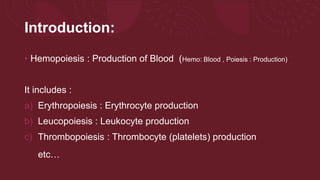 Erythropoiesis (RBC production) | PPTX