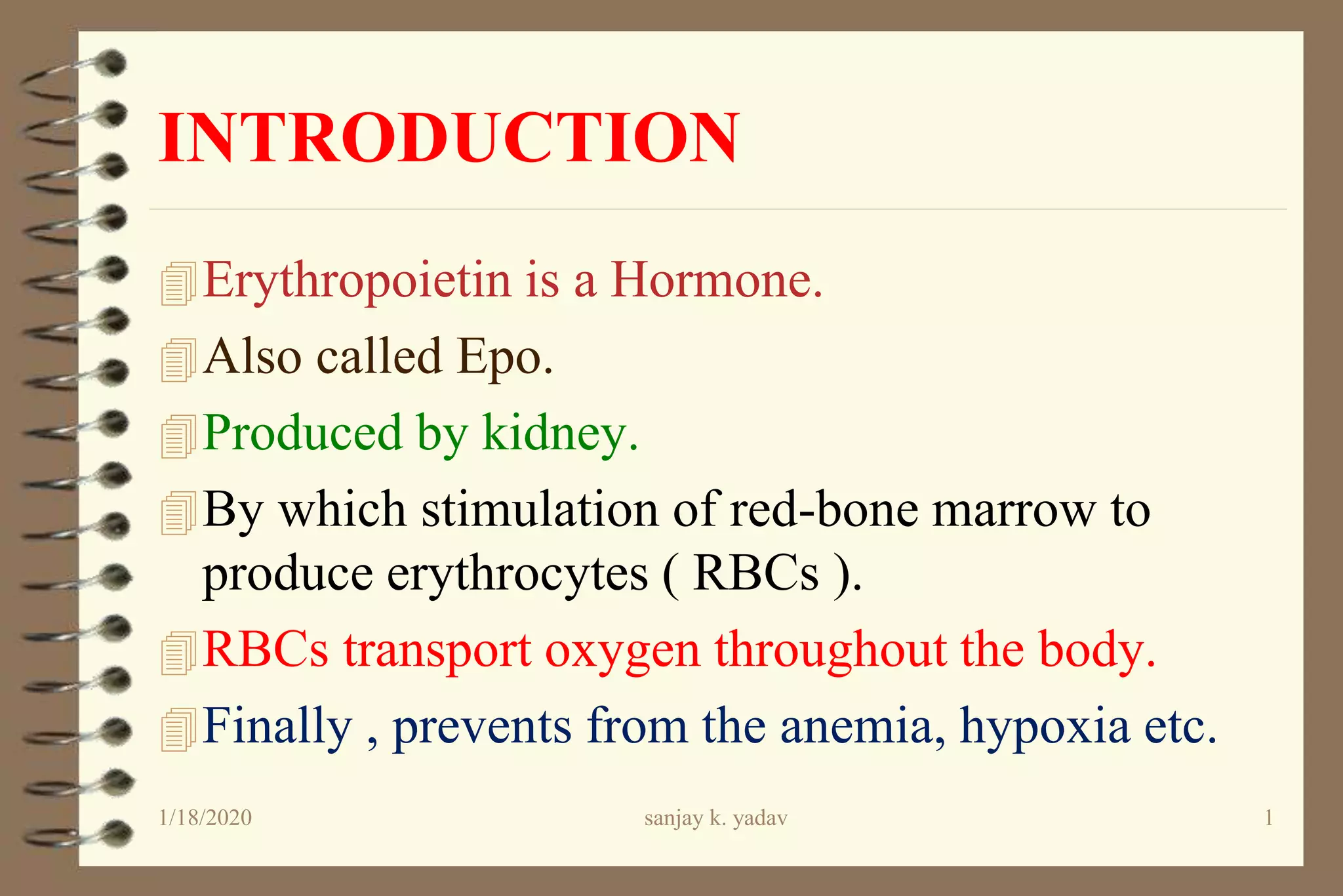 Erythropoietin | PPT